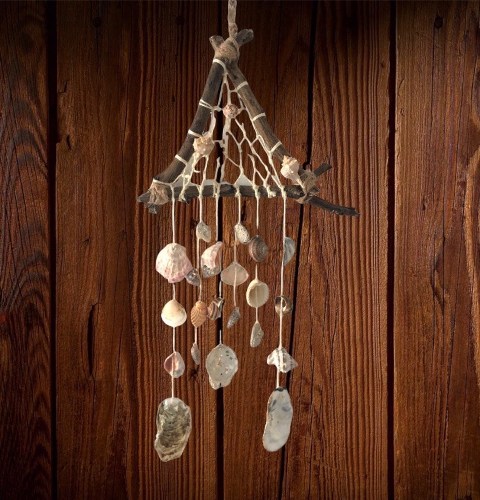 Wind Chimes Boho Natural Seashell Mediterranean Shells Garden Wind ...