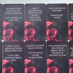 Dark Confessions of the Soul Oracle Deck: Twin Flame Messages - Etsy Canada
