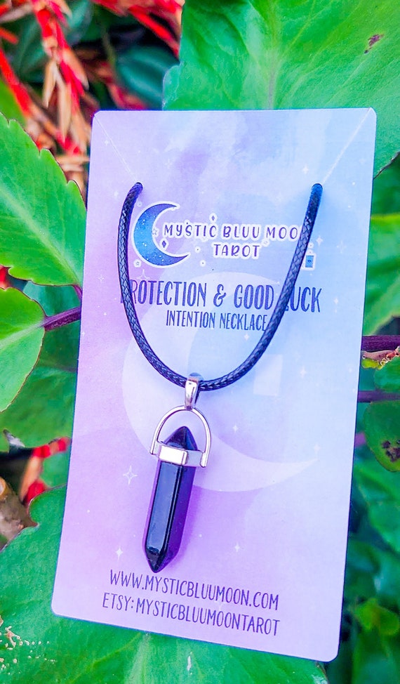 Protection Necklace Intention Spell Evil Eye Drawing Good Luck - Etsy
