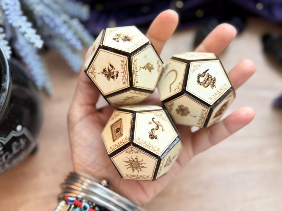 Lenormand Divination Dice Set: Fortune-telling Spiritual Tool Oracle ...
