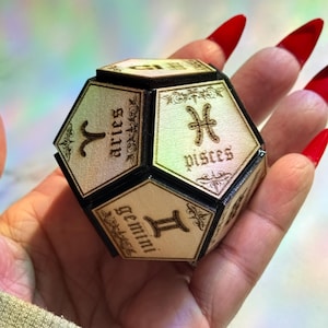 Divination Dice Set: Answers Zodiac Spiritual Tool Oracle Hand Crafted ...