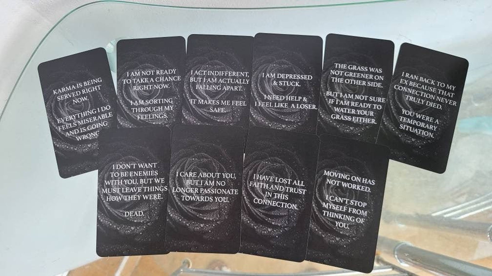 Dark Confessions Oracle Deck: Twin Flame Tarot Card Messages - Etsy