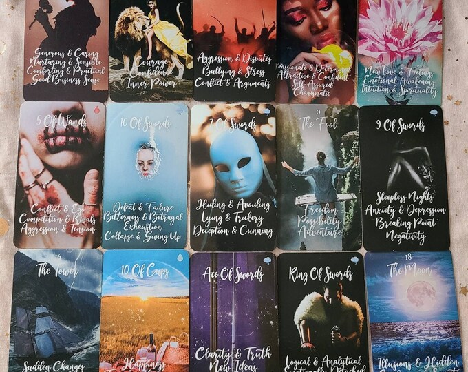 Mystic Flames Oracle Deck Physical Features Tarot Deck Oracle Card Love ...