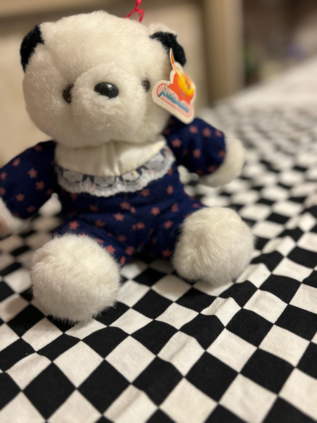 Vintage PMS Patamates Panda Soft Toy Plush Teddy Bear BNWT - Etsy UK