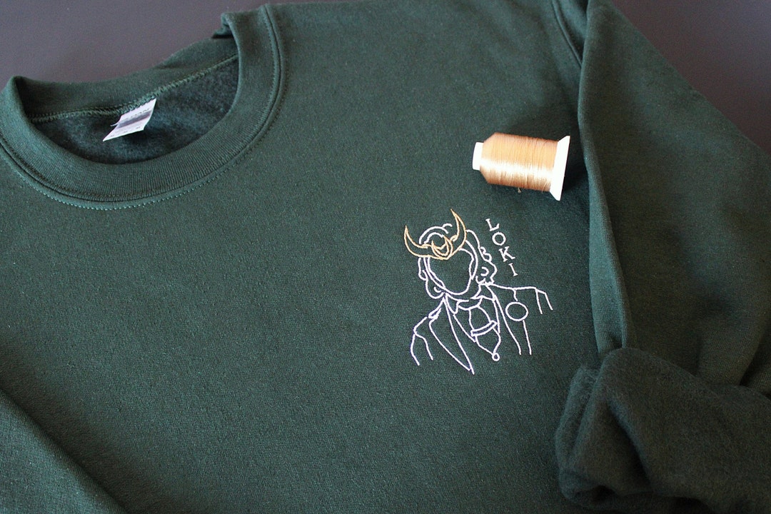 Embroidered LOKI Sweatshirt Crewneck / Marvel Avengers Merch / - Etsy