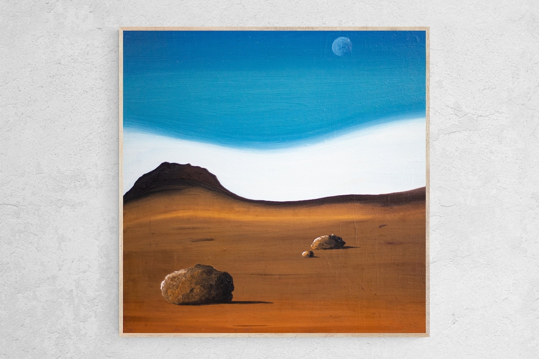 Printable Dreamy Surrealism Landscape Art Canvas Oil Painting ...