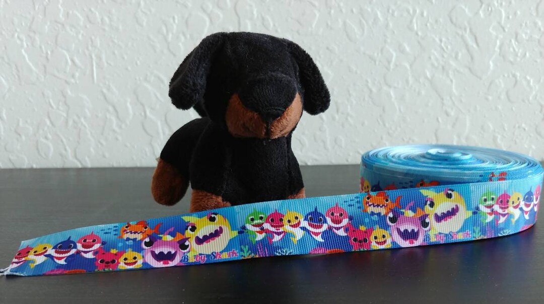 Shark Grosgrain Ribbon, Cartoon Grosgrain Ribbon, Sea Animals Grosgrain ...