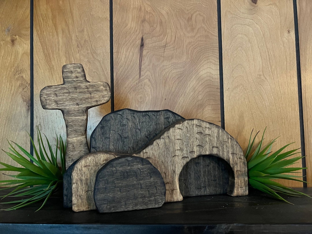 Handmade Solid Wood Empty Tomb Easter Decor - Etsy