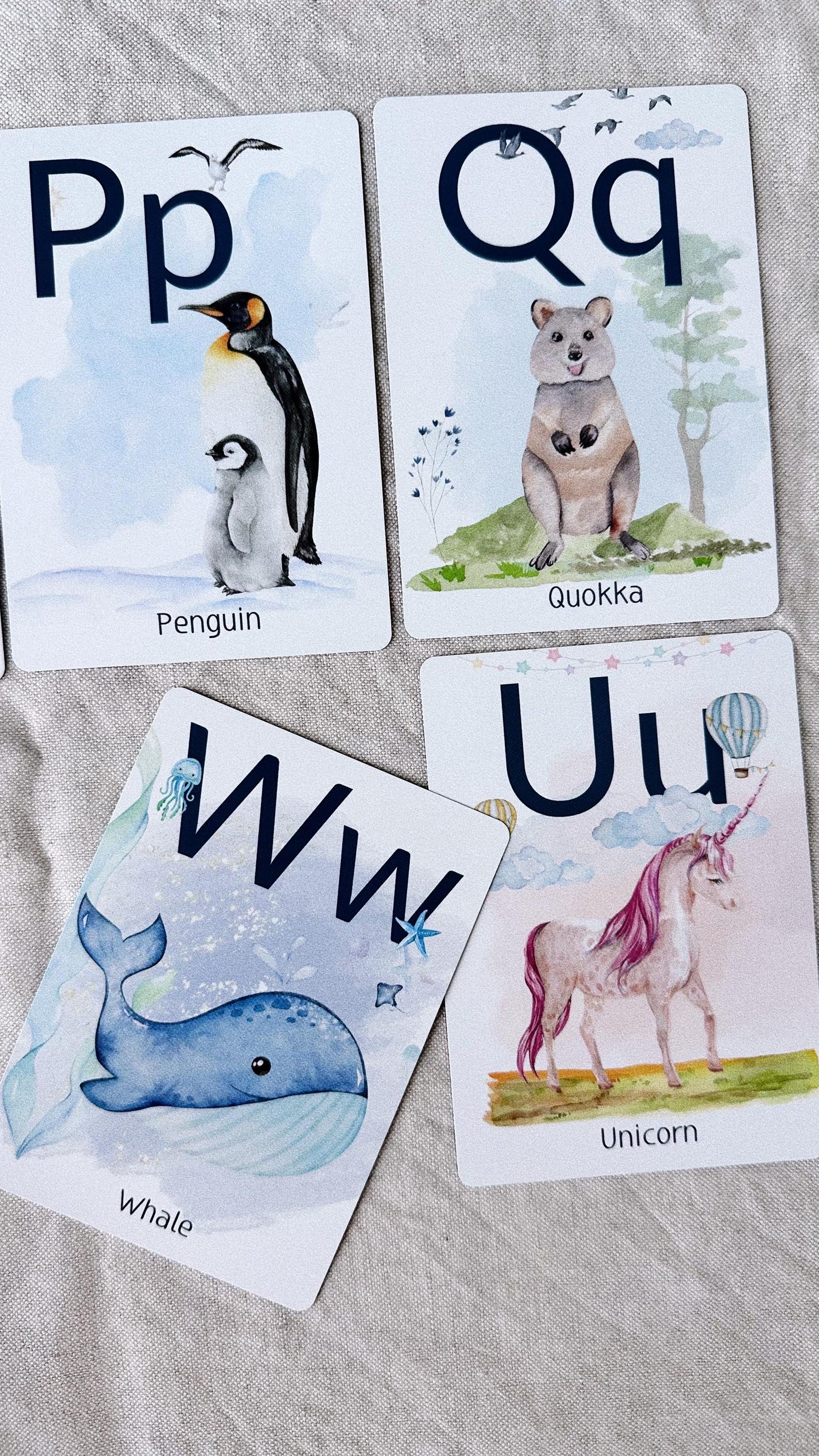 ABC English Alphabet Flashcards – Montessori Cards. Fun & Educational ...
