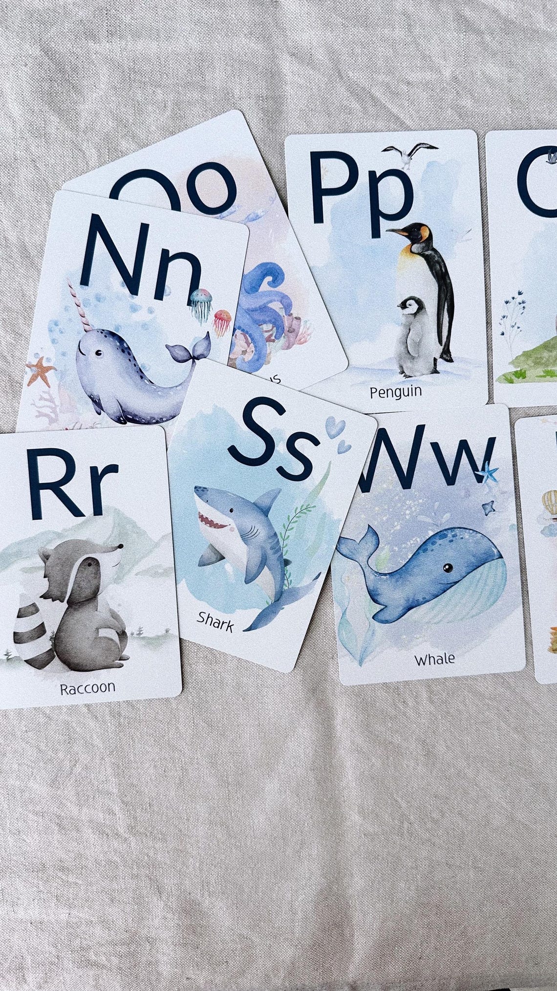 ABC English Alphabet Flashcards – Montessori Cards. Fun & Educational ...