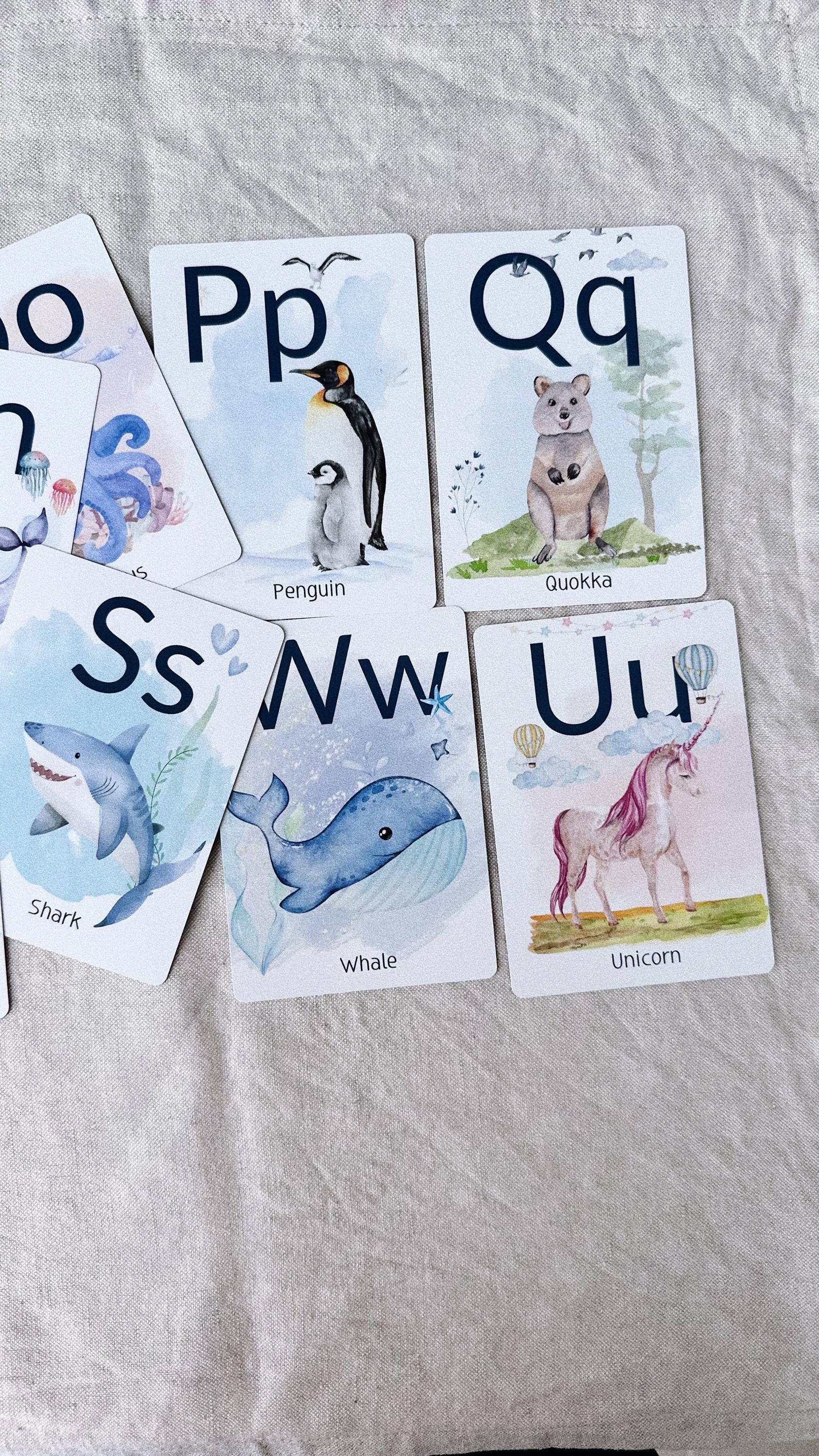ABC English Alphabet Flashcards – Montessori Cards. Fun & Educational ...