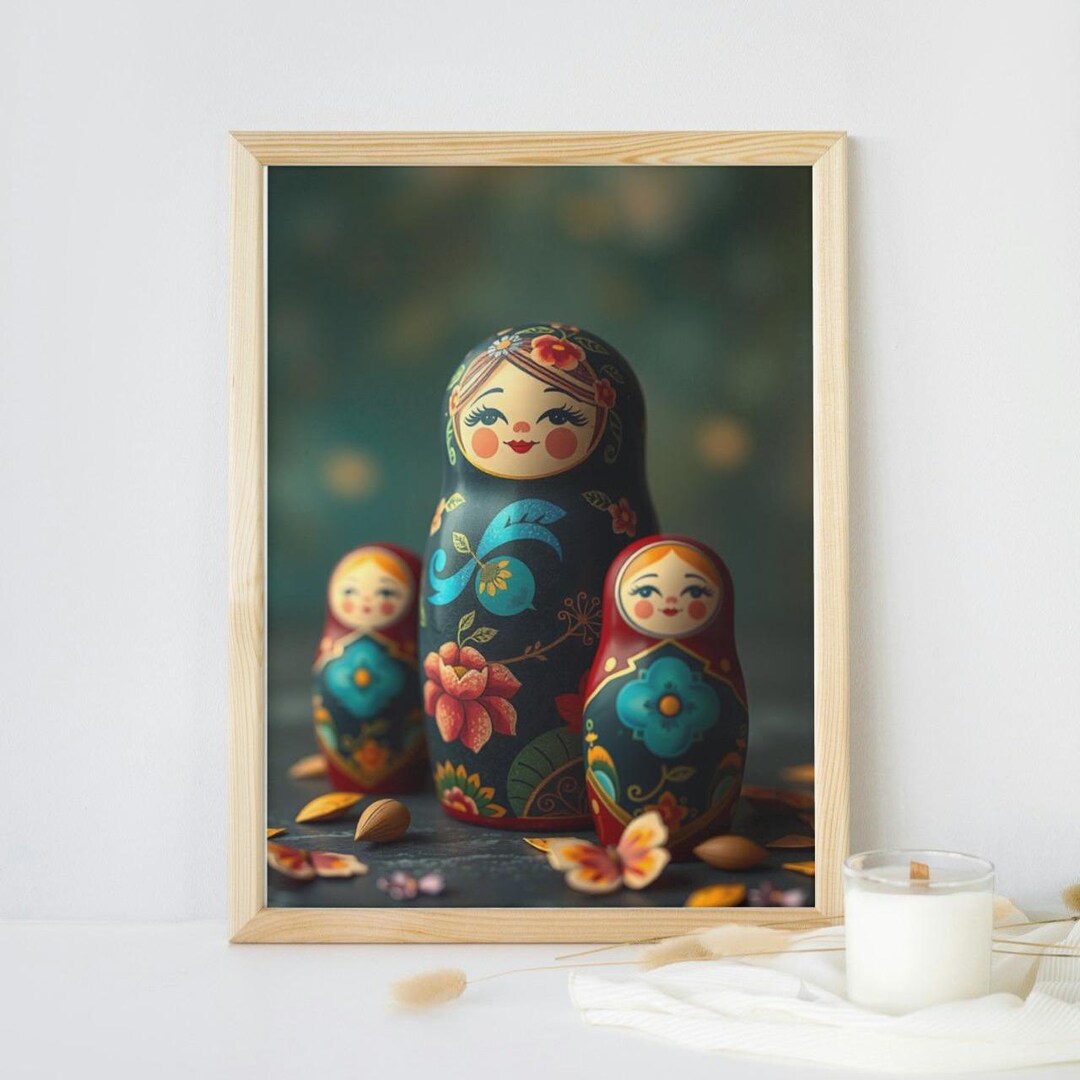 Matryoshka Poster, Set of 5 Posters, Wall Art, Russian Doll Posters - Etsy