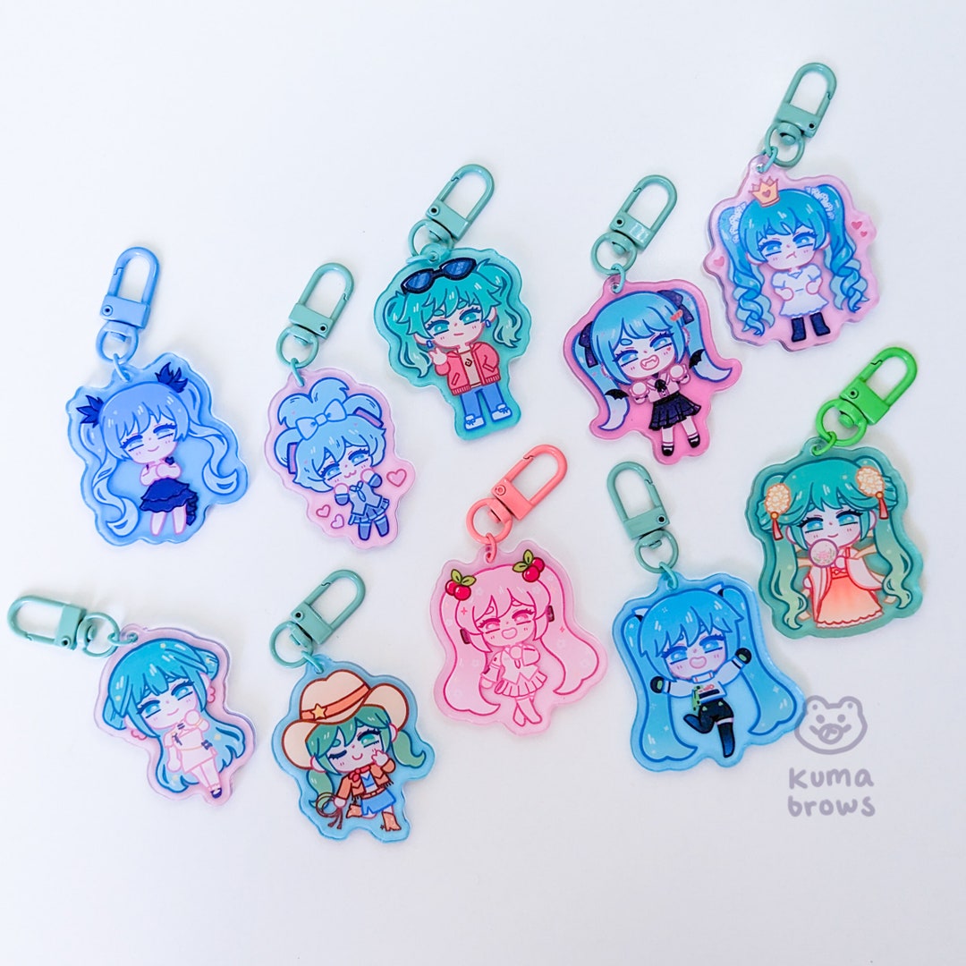 Cute Hatsune Miku Gacha Charms - Etsy UK