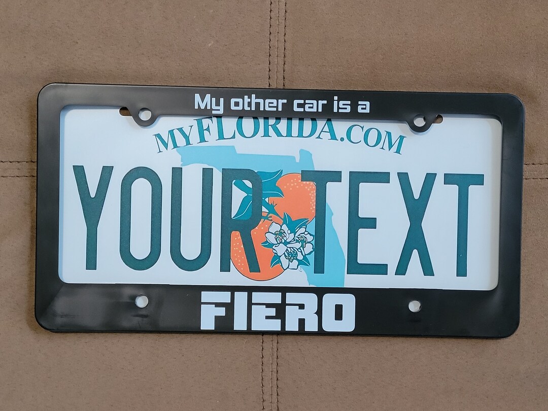 Pontiac Fiero License Plate Frame; License Plate Frame for Your Daily ...