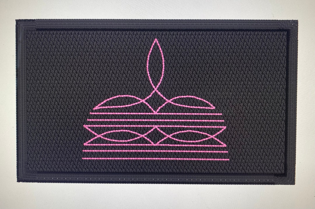 Boot Stitch Patch Embroidery Design - Etsy