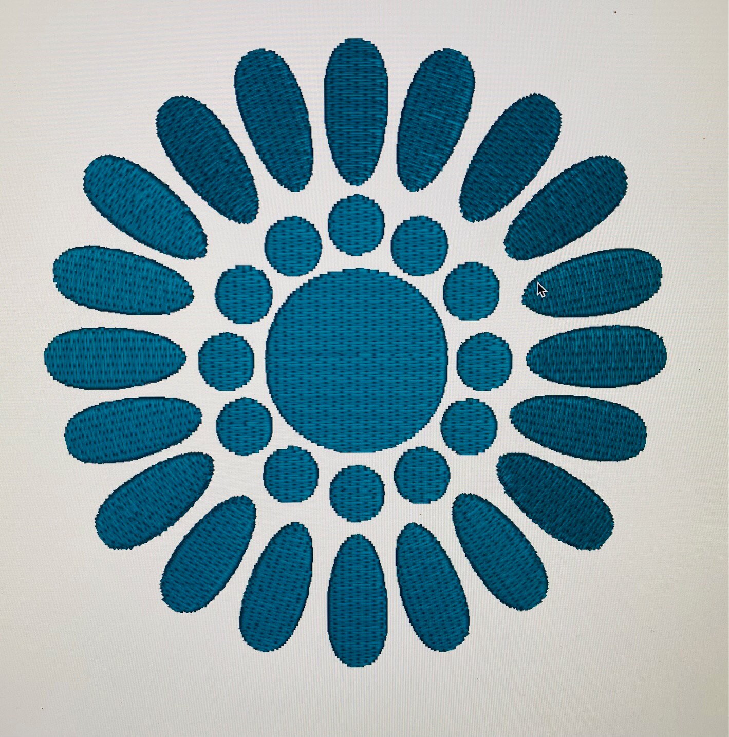 Turquoise Cluster Embroidery Design - Etsy