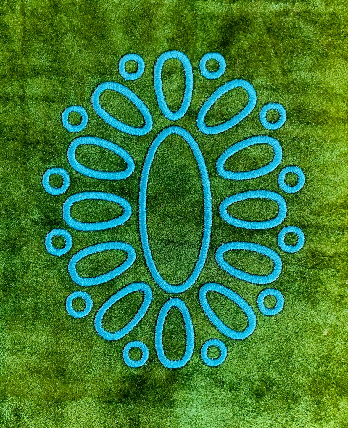 Turquoise Cluster Embroidery Design 2 - Etsy