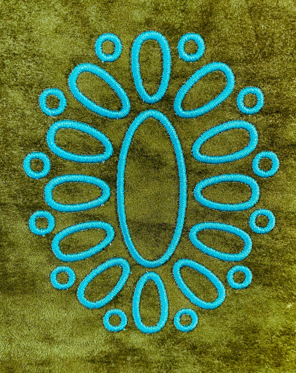 Turquoise Cluster Embroidery Design 2 - Etsy