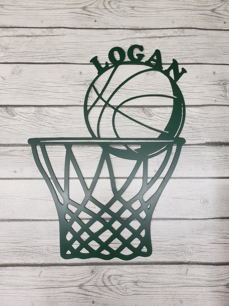 Personalized Basketball Name Sign/custom Metal Basketball With - Etsy
