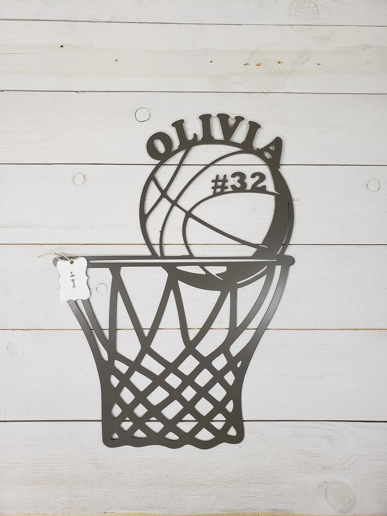 Personalized Basketball Name Sign/custom Metal Basketball With - Etsy