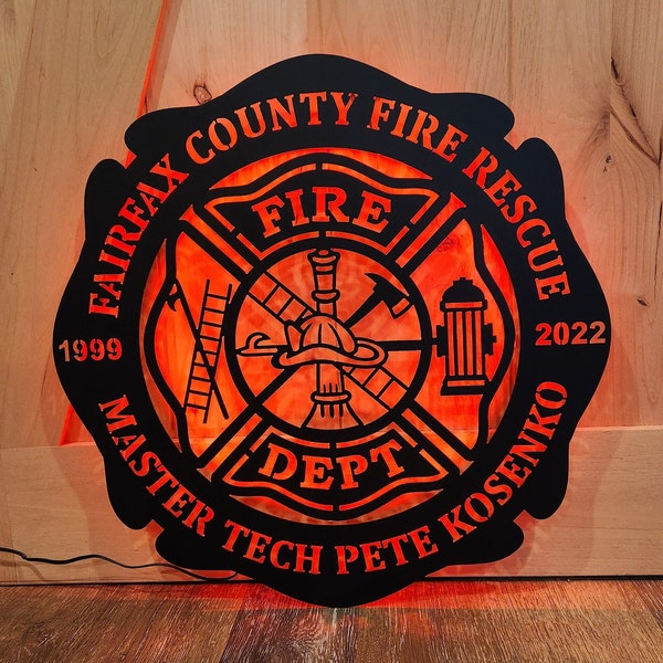 Firefighter Sign - Etsy