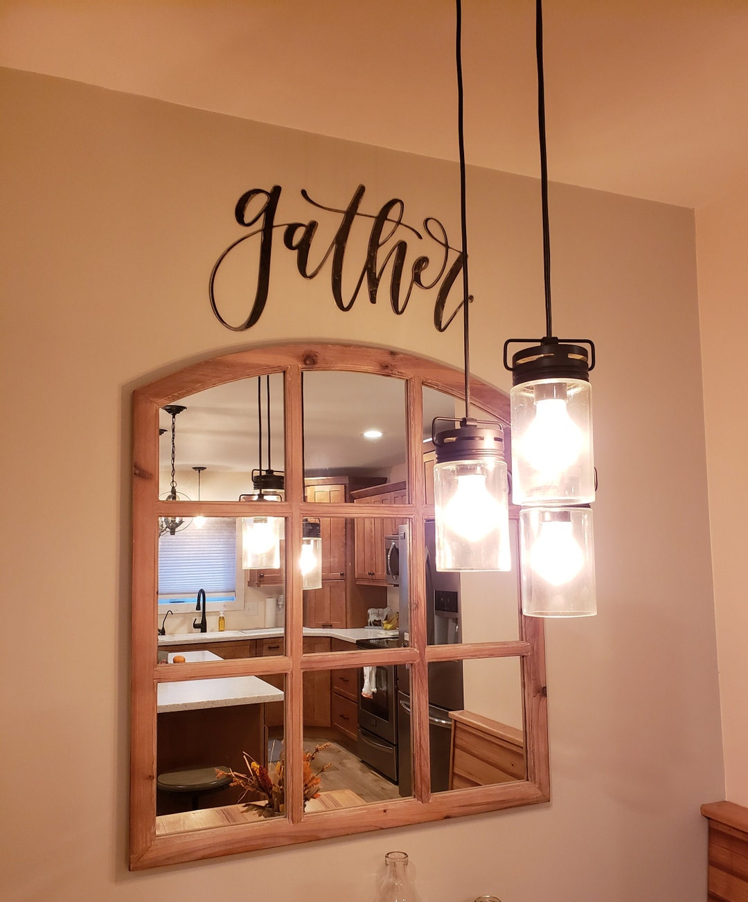 Gather Cursive Word Metal Sign/country Farmhouse Gather - Etsy