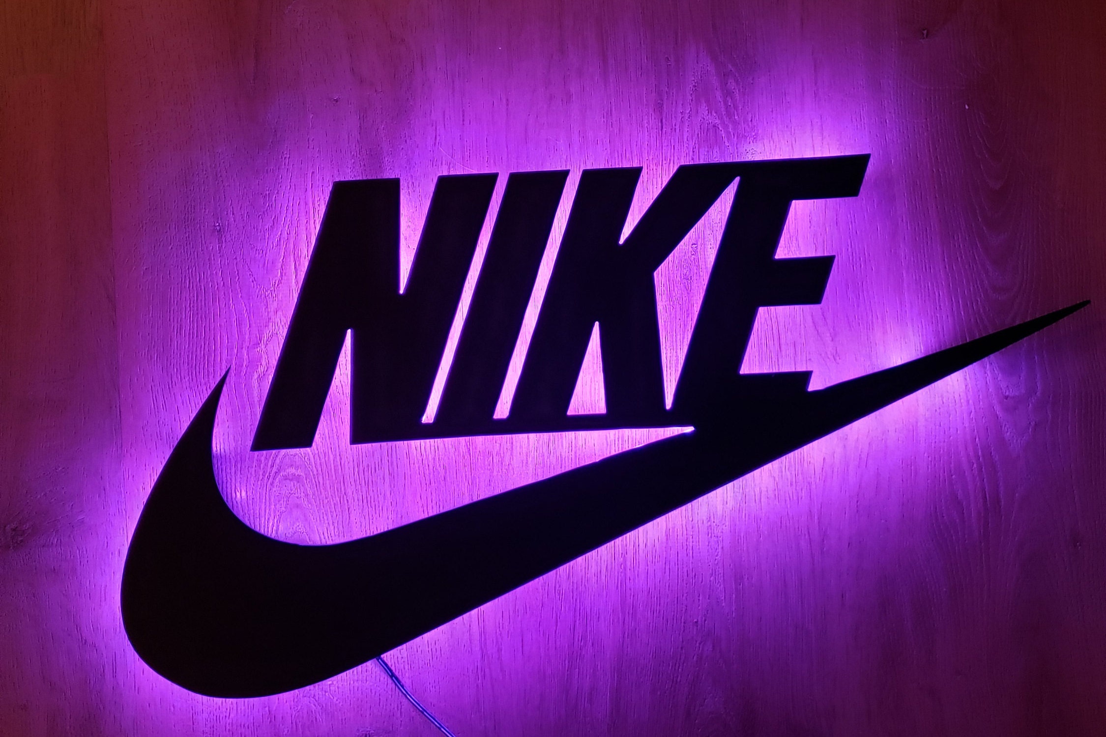LED Lit Nike Metal Sign/Nike Sign with Lights/Bedroom/Dorm | Etsy
