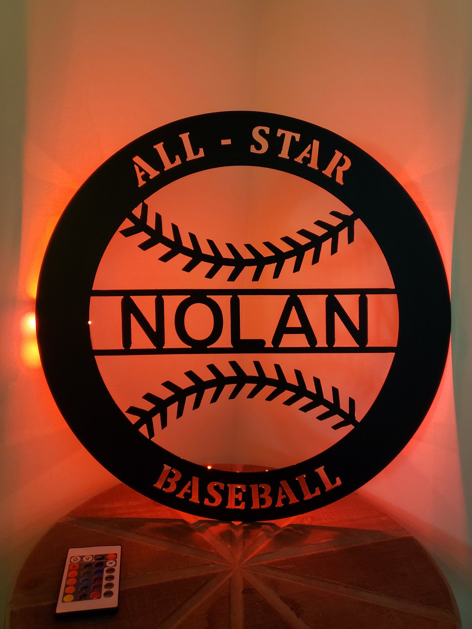 LED Custom Metal Sports Sign/softball/baseball Sign/college | Etsy