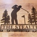 Custom Metal Golf Sign With Hooks/husband/grandpa/pop Gift/metal Key ...