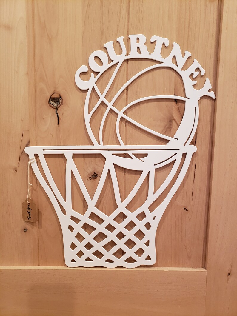 Personalized Basketball Name Sign/custom Metal Basketball With - Etsy