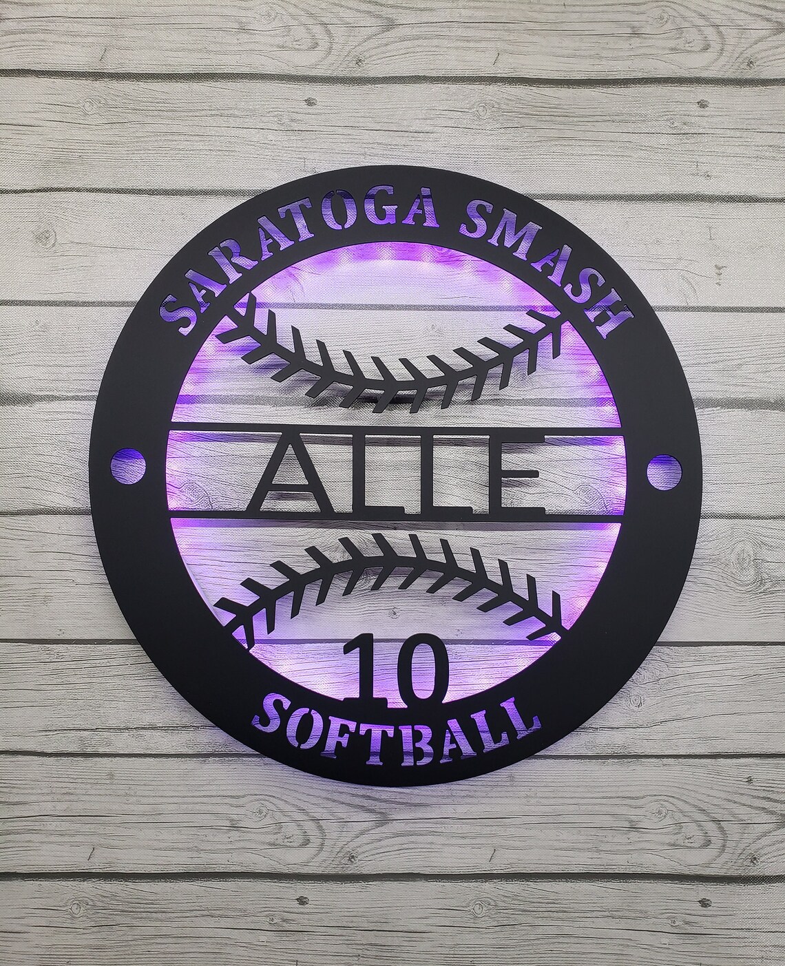 LED Custom Metal Sports Sign/baseball/softball Sign/college - Etsy