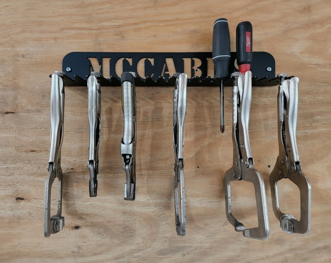Custom Vise Grip Holder Metal/vise Grips/father's Day Gift/garage Gift ...