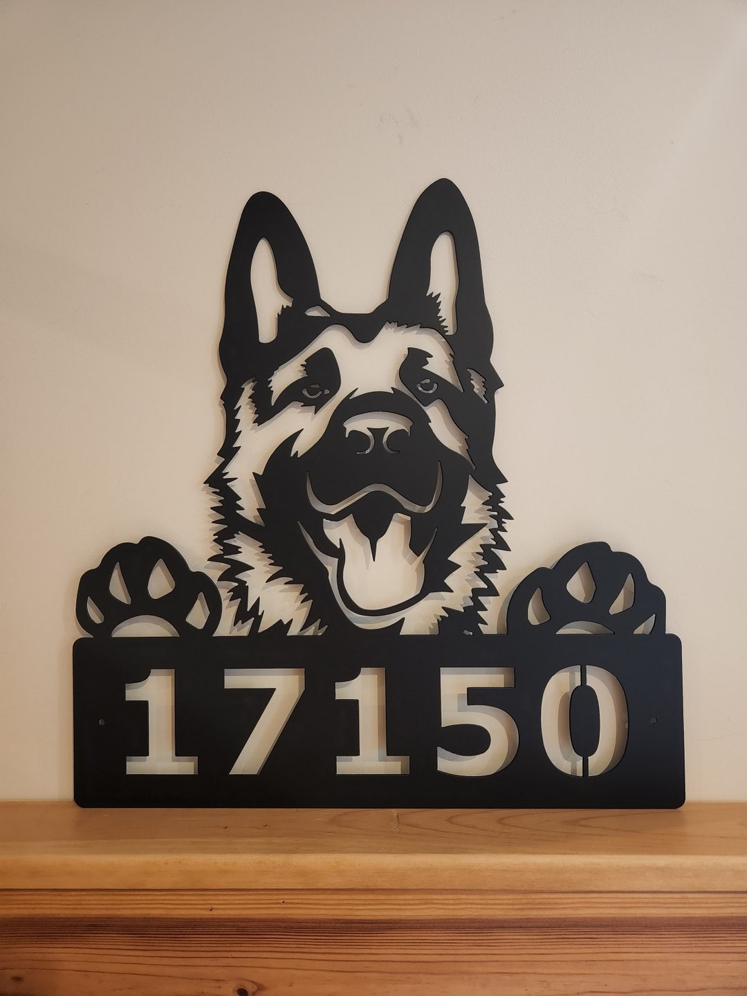 Personalized Welcome German Shepherd Metal Sign/customizable for Any ...