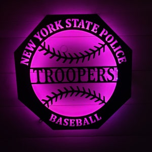 LED Custom Metal Sports Sign/baseball/softball Sign/college - Etsy