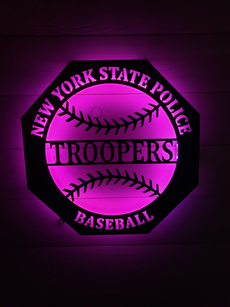 LED Custom Metal Sports Sign/softball/baseball Sign/college | Etsy