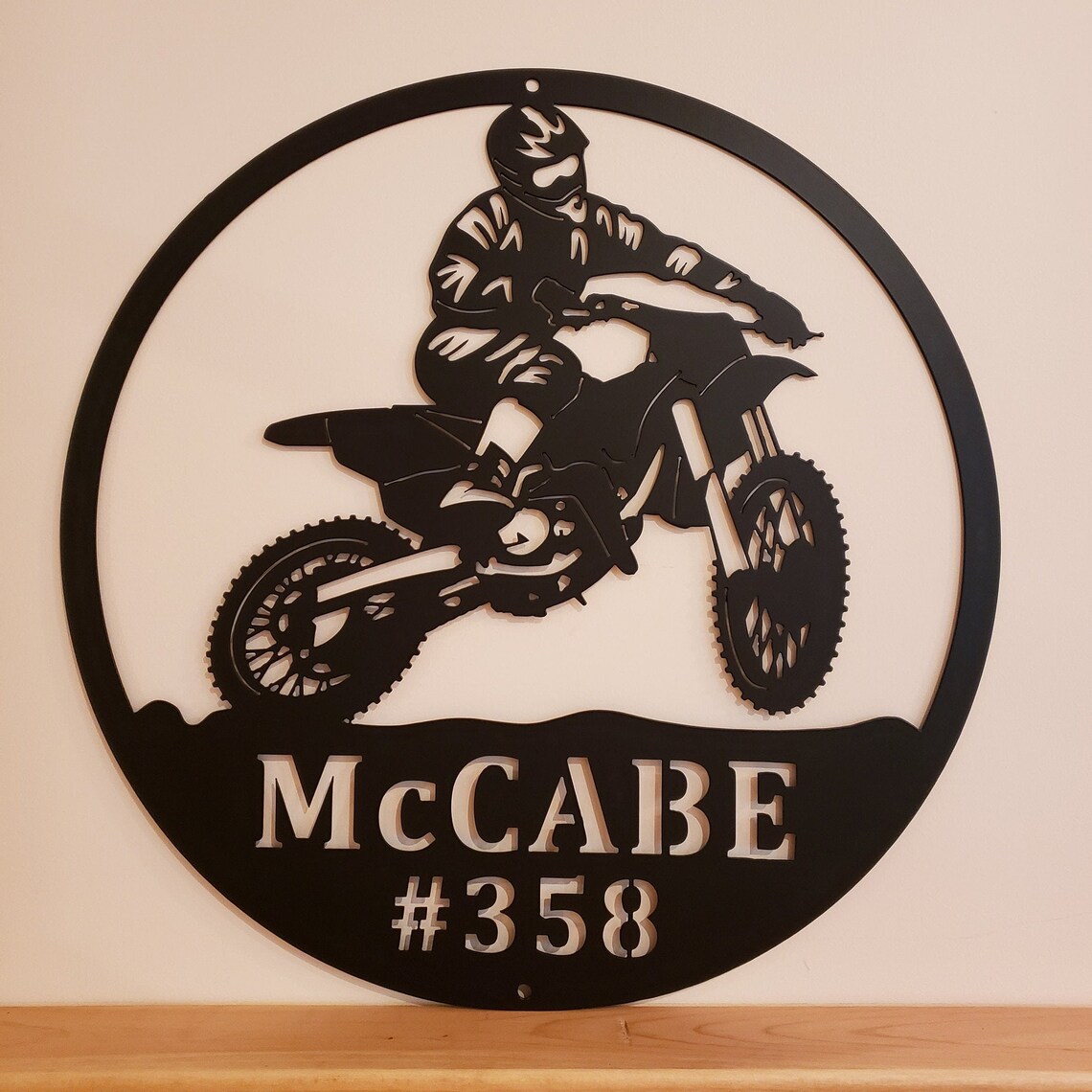 Custom Dirt Bike Metal Sign/dirt Bike Rider Gift/garage - Etsy UK