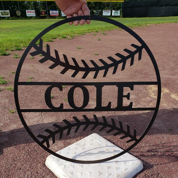 Baseball Name Sign - Etsy