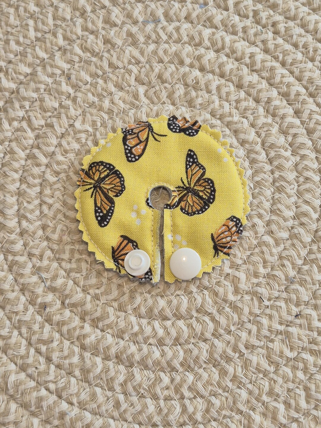 Orange Butterfly Tube Cover , Gtube Pads , Feeding Tube Button Cover ...