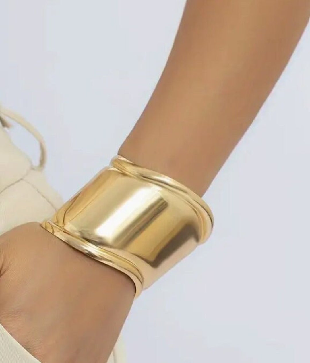 Vintage Gold Cuff Bracelet, Hip Hop Bracelet, Gold Jewelry, Gold Cuff ...