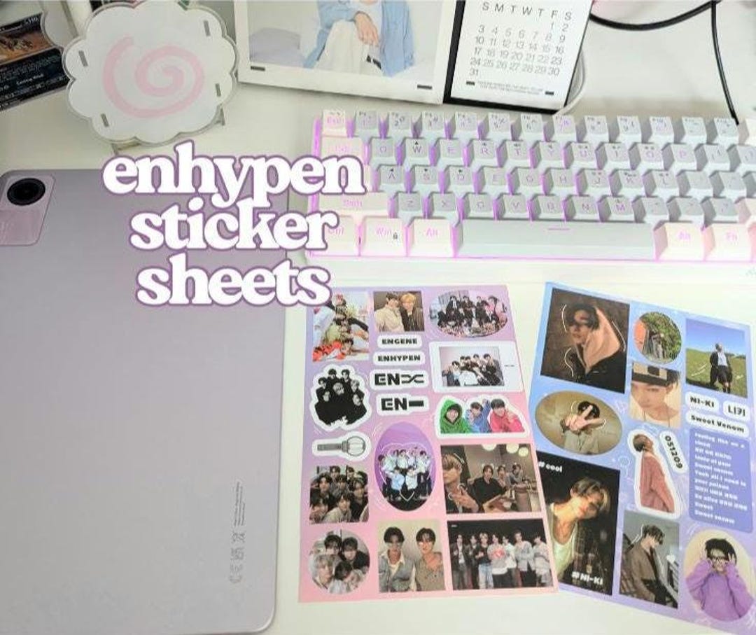 Enhypen Sticker Sheets |kpop Gifts |kpop Decor - Etsy UK