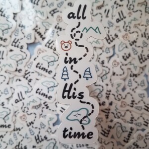 Christian Sticker, Mini Waterproof Sticker, Map, Life is a Journey ...