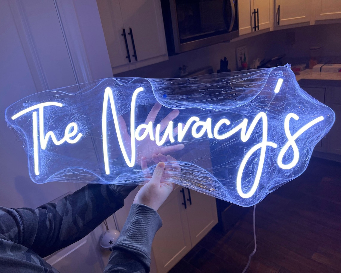 Custom Last Name Neon Sign Wedding for Reception Led Lights - Etsy