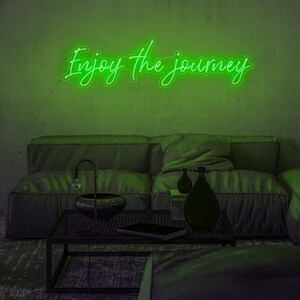 Enjoy the Journey Neon Sign Led Light , Custom Neon Sign, Decoration ...