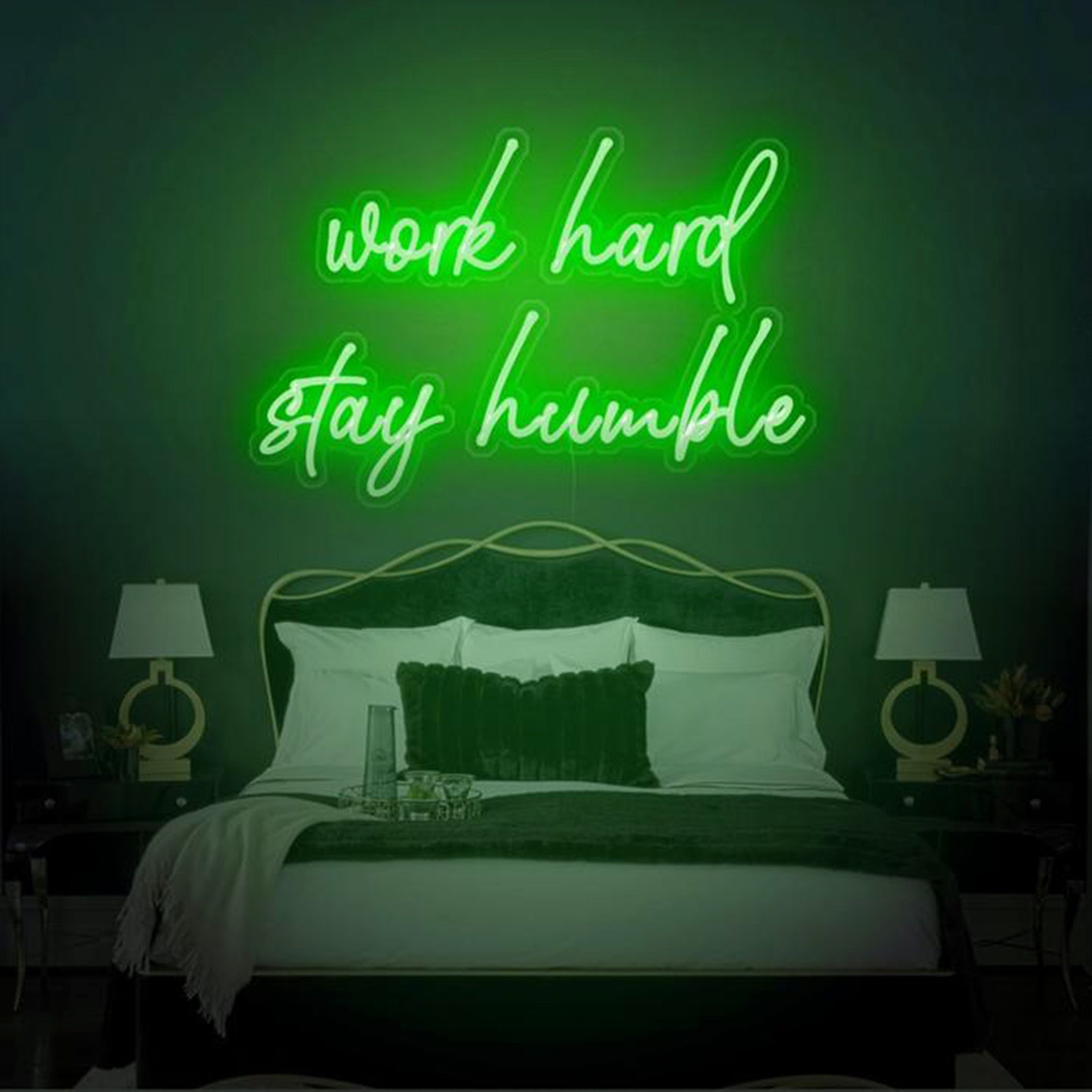 Work Hard Stay Humble Neon Sign Led Light Custom Neon Sign - Etsy
