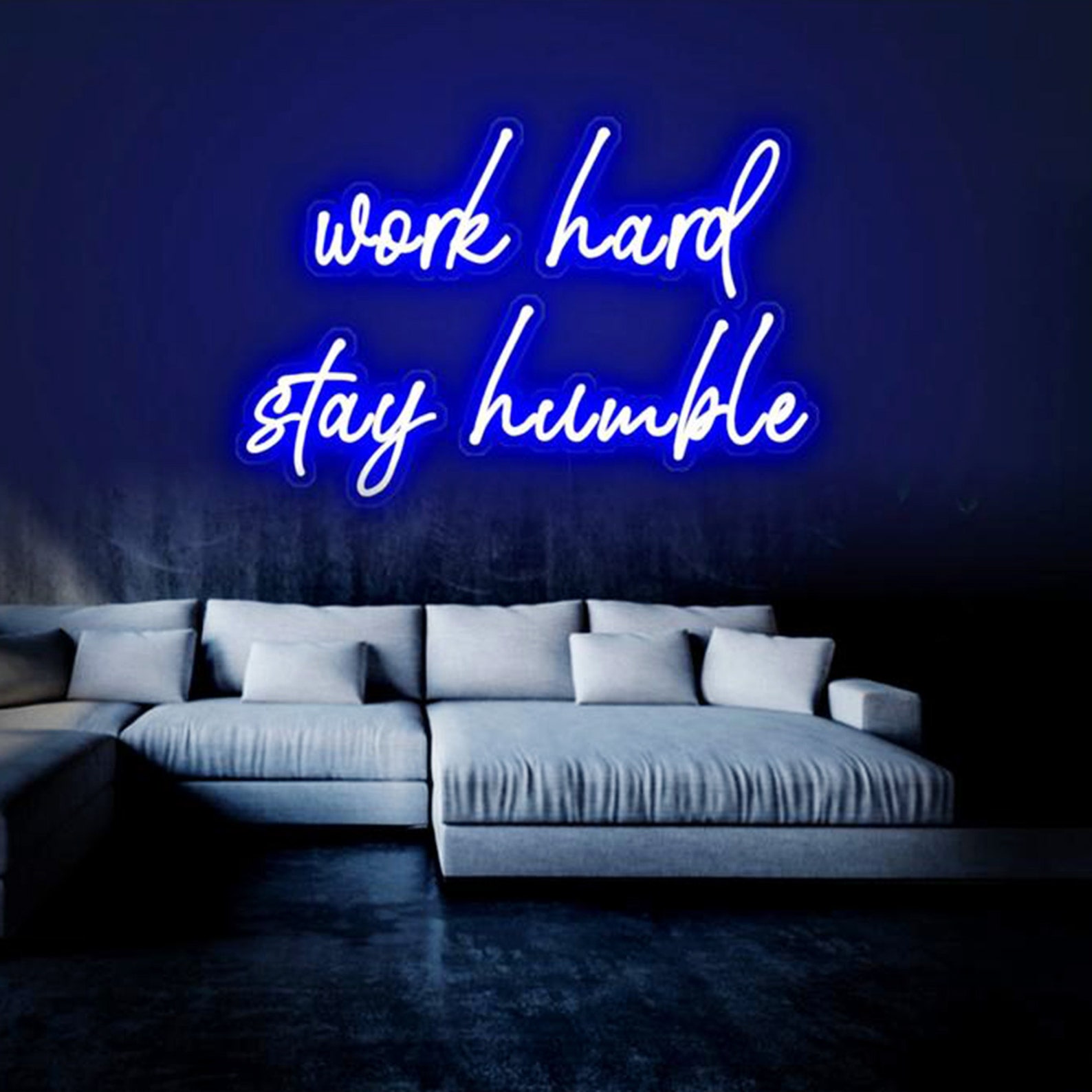 Work Hard Stay Humble Neon Sign Led Light Custom Neon Sign - Etsy