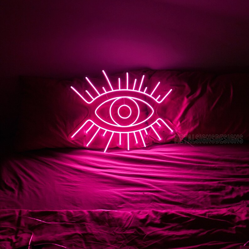 EYE Neon Sign Led Light Home Decor, Custom Neon Sign, Decoration Hand ...