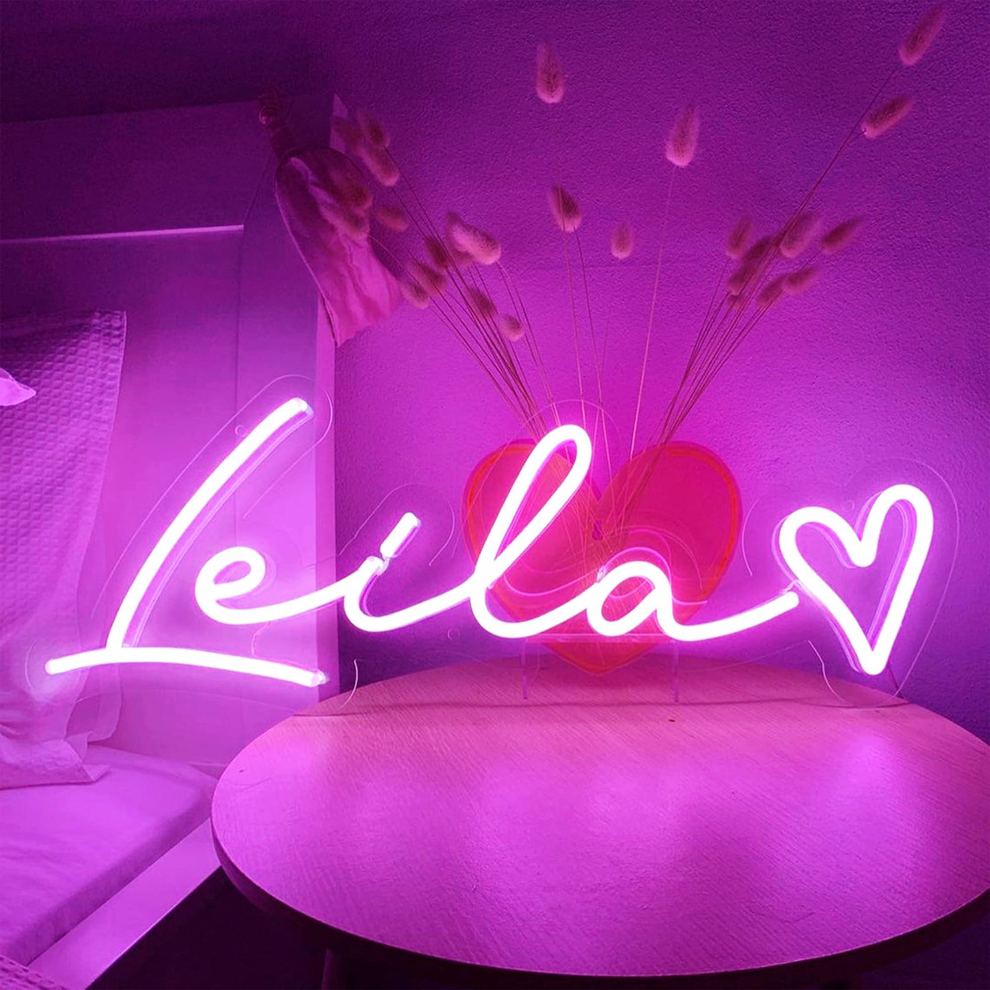 Custom Name Neon Sign Led Lights Neon Sign Wedding Neon Sign - Etsy