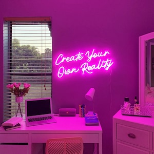 Create Your Own Reality Neon Sign Led Light Custom Neon - Etsy