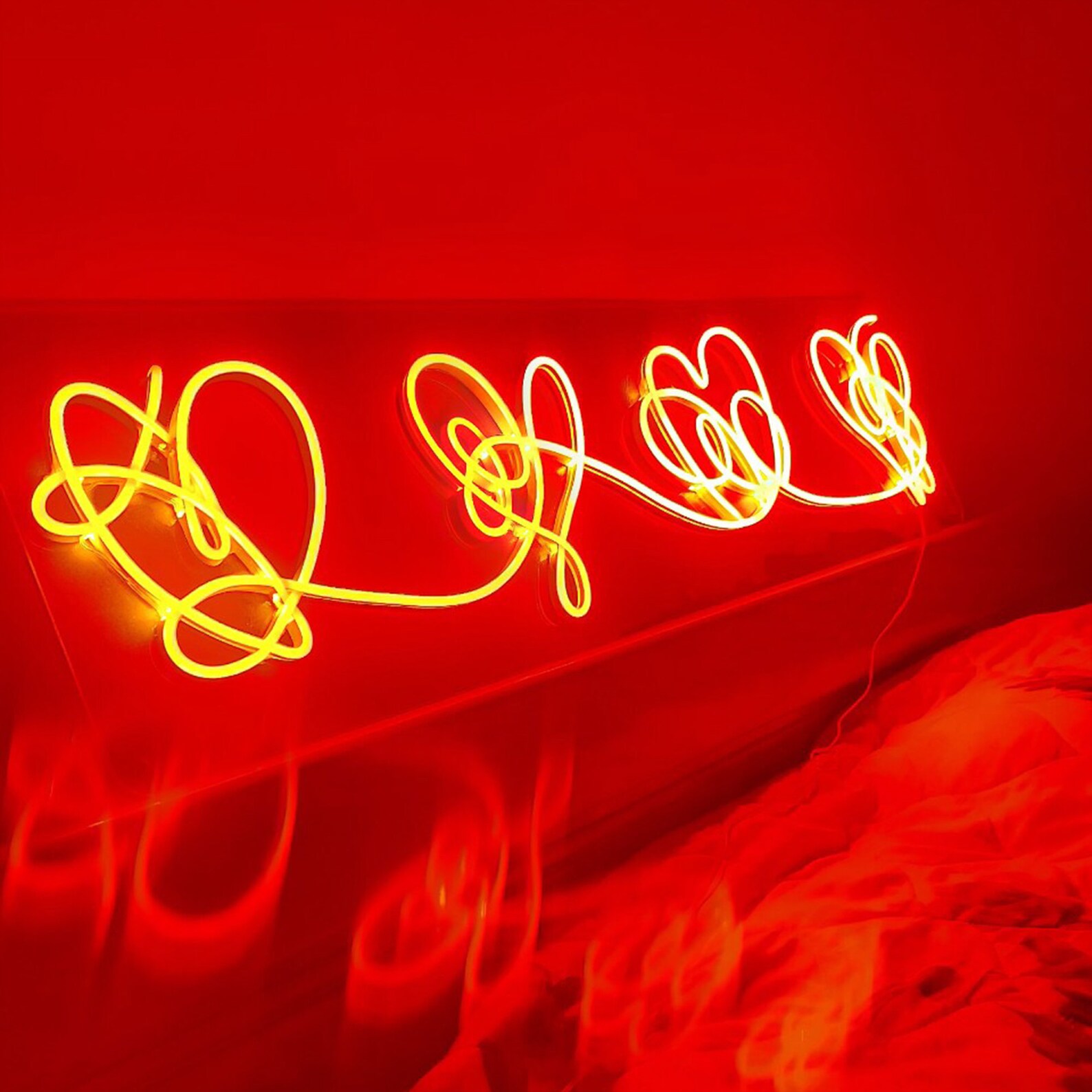 BTS Love Yourself Neon Sign Led Light , Custom Neon Sign, Decoration ...