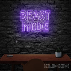Beast Mode Neon Sign Led Light Home Decor, Custom Neon Sign,decoration ...